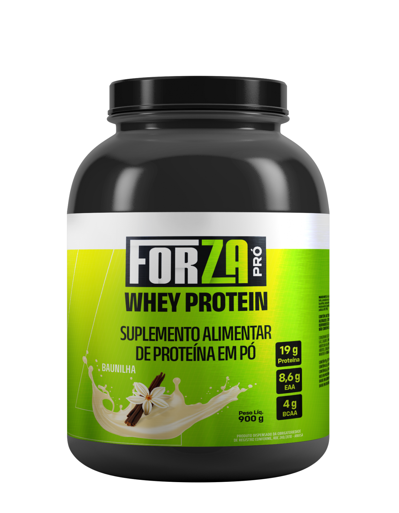 Whey Protein 900gr - Baunilha - Forza Pró | Suplementos Alimentares